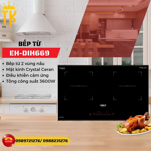 Bếp từ Chefs EH-DIH669 – TK Thiết Bị Bếp Châu Âu
